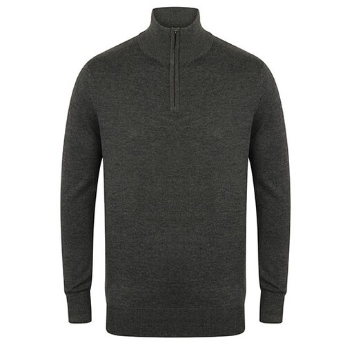 Henbury Men's Quarter Zip Jumper | YOW! Onlineshop