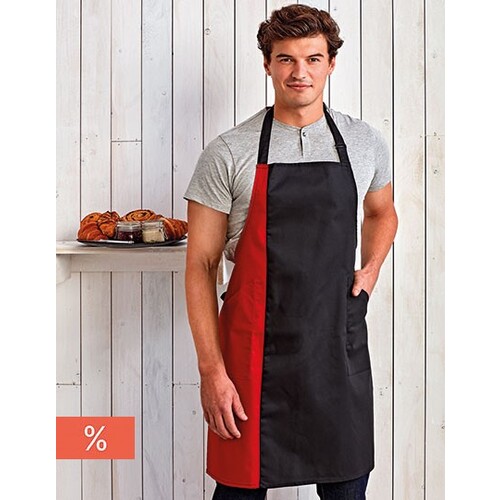 Premier Workwear Colours Collection Contrast Bib Apron | YOW! Onlineshop